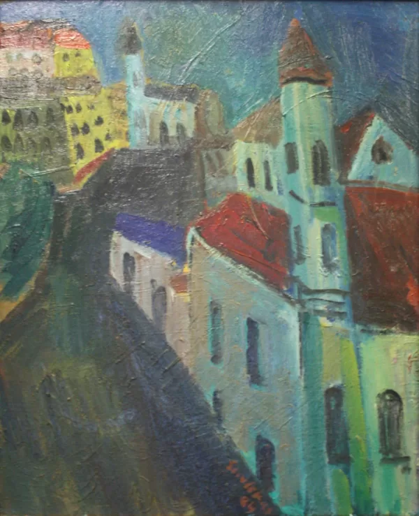 Raimondas Savickas (1955), “Vilniaus architektūra”, 1984. Tapyba ...